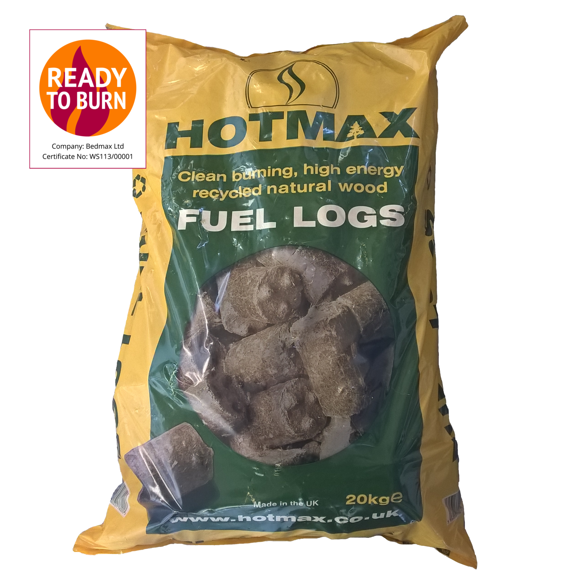Hotmax 20kg Fuel Logs | Wood Fuel Co-operative