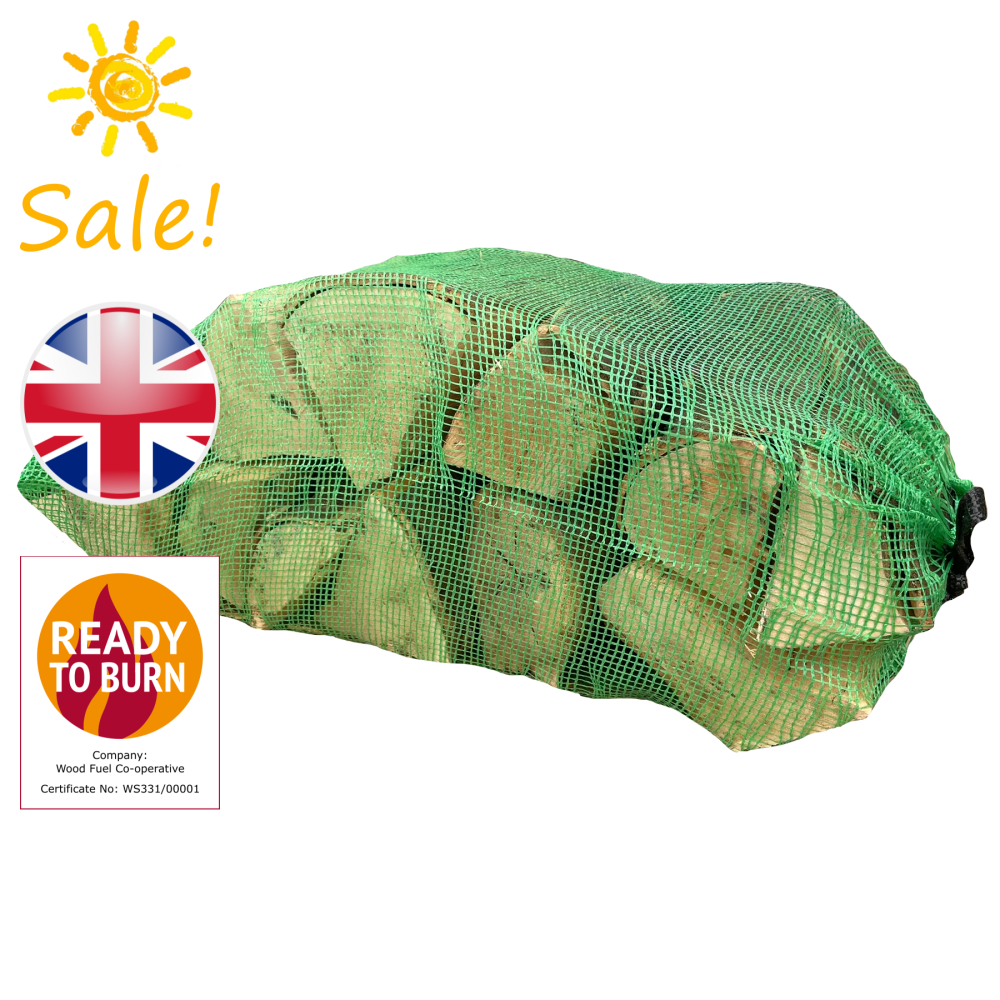 Kiln Dried Hardwood Log Nets 10kg - Wood Fuel Co-operative